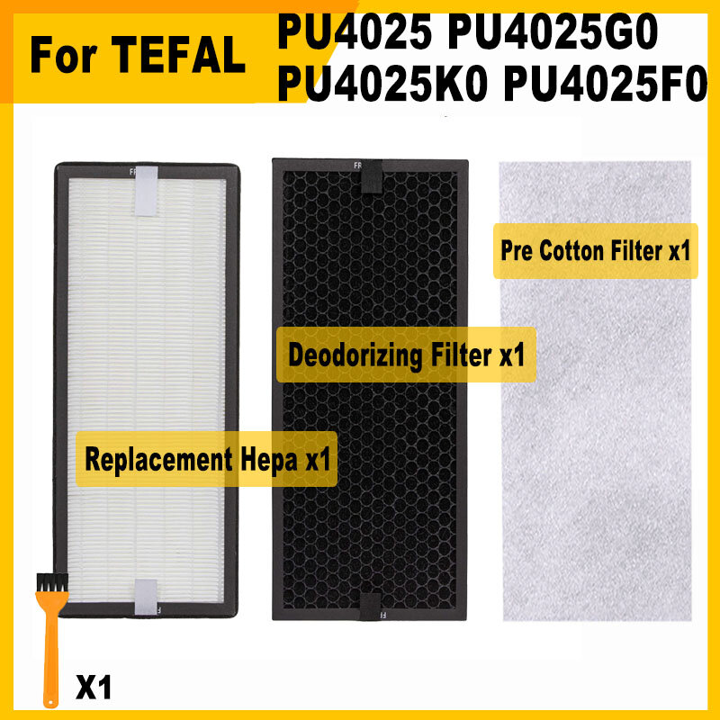 Фильтр HEPA и угольный, для очистителя воздуха, Tefal XD6060F0, PU4025, PU4015