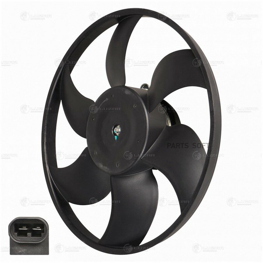 Э/вентилятор охл. для а/м Renault Megane II (03-)/Kangoo I (97-) (без кожуха) (LFc 0907) от официального дистрибьютора, LUZAR, артикул LFC0907