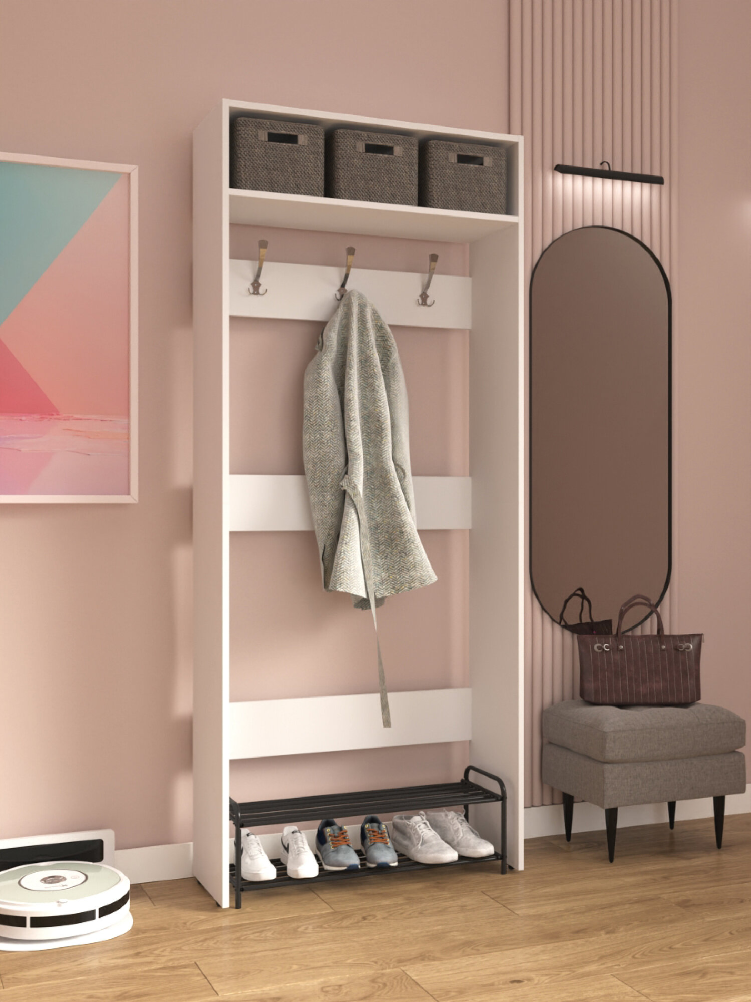 Шкаф для одежды 83 x 30 x 198 см