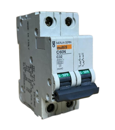 Автоматический выключатель C60N 32A 2P 6kA Merlin Gerin multi9 24340