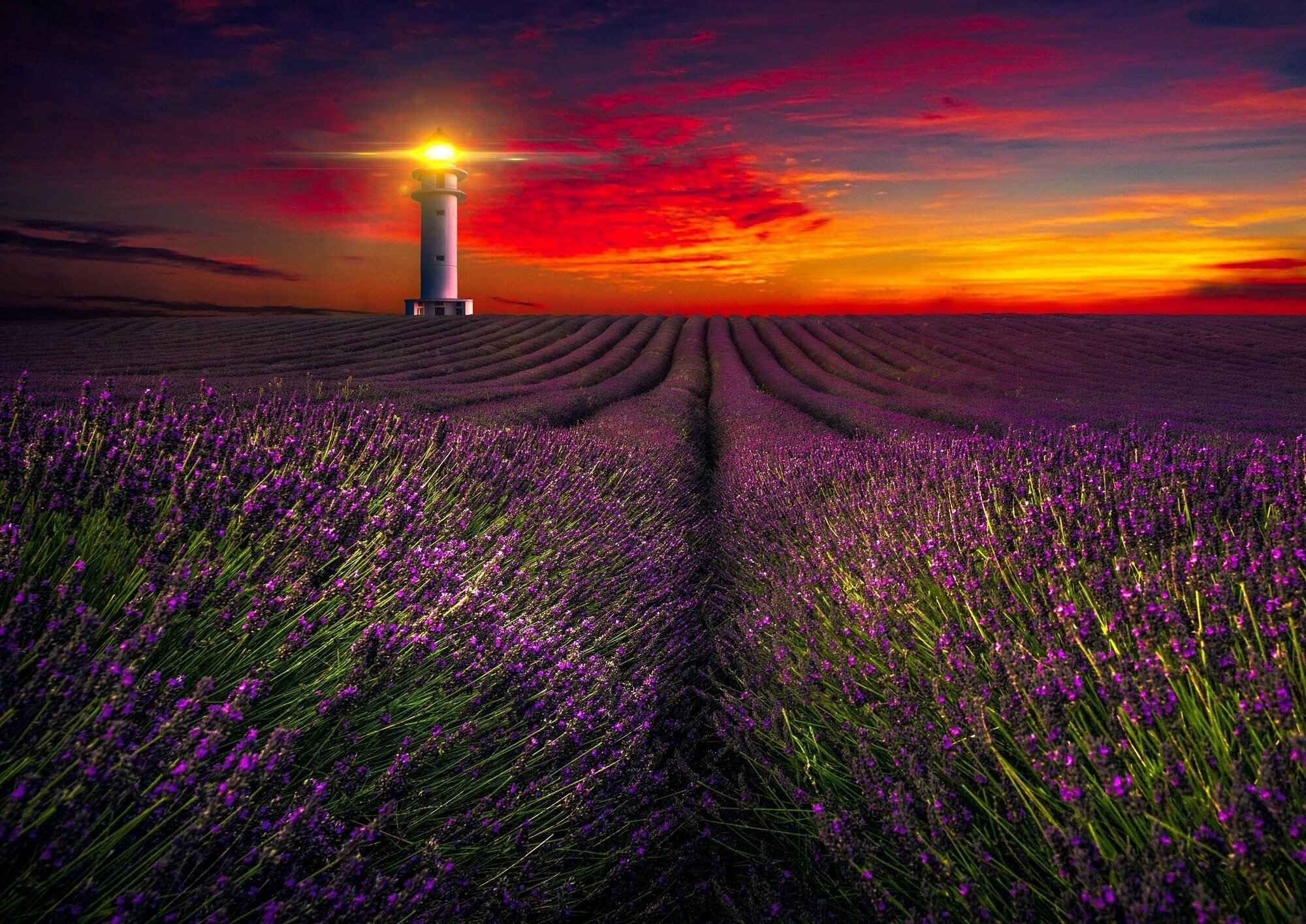 "Морской маяк". 30*42 см. Постер интерьерный А3_004.