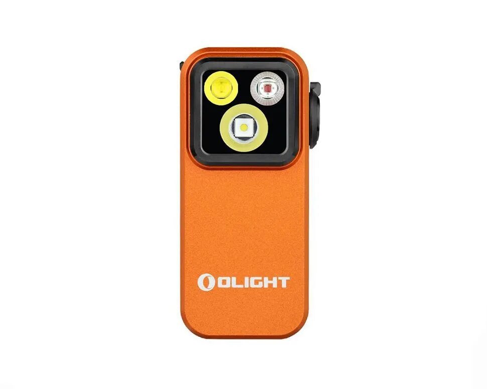 Olight Фонарь-прожектор Oclip Pro Orange, компактный EDC фонарь с прищепкой, 500.3 Лм, 120 м, 8 режимов, IPX5, 54г — фото 1