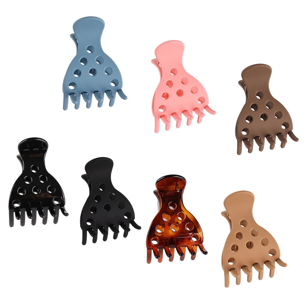 7 аксессуаров для волос с зажимом "акула"