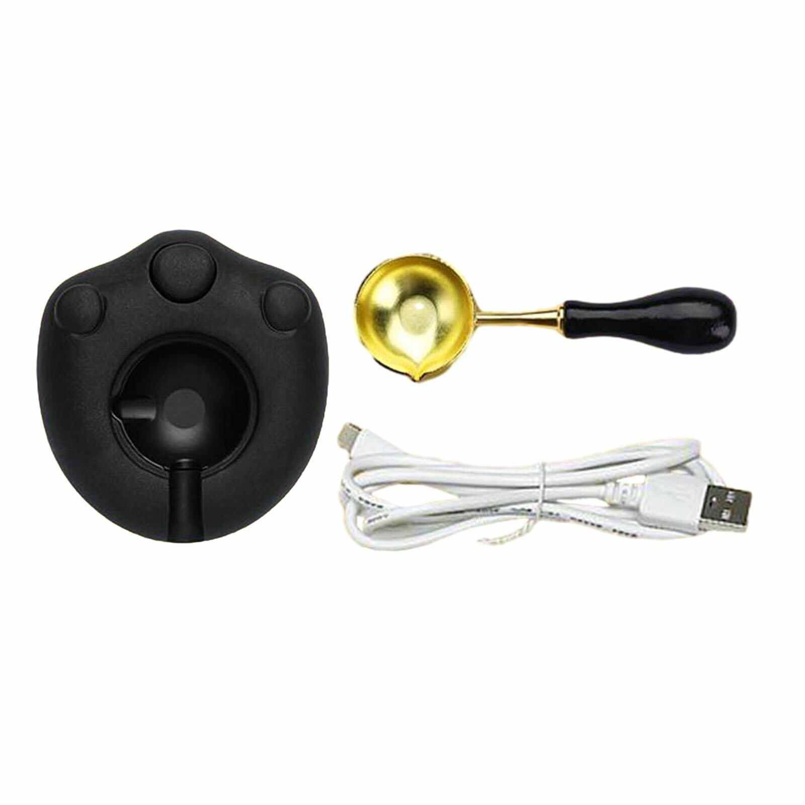 USB электрическая печь для плавления сургуча, набор для DIY, с ложкой