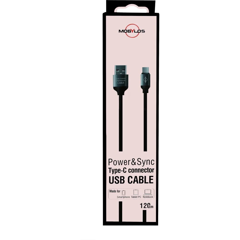 Кабель Mobylos USB Type-C 50034черный