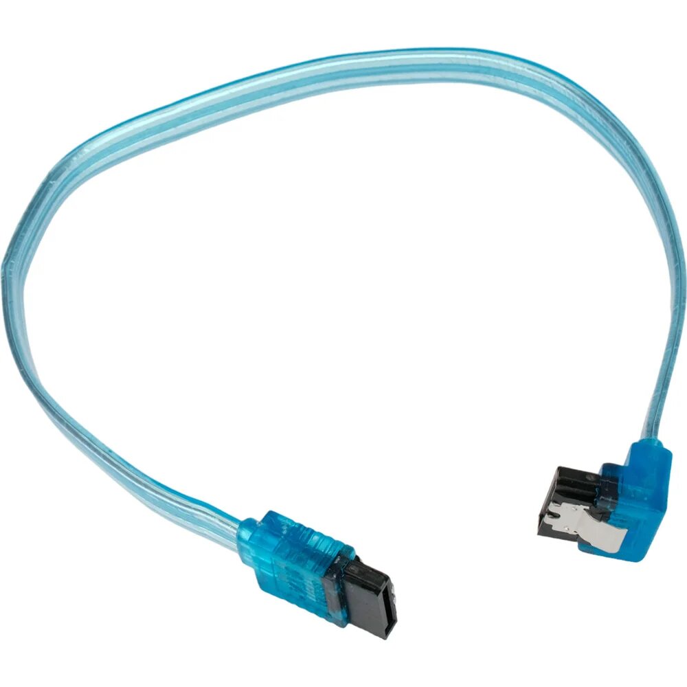 Интерфейсный кабель Cablexpert sata, sata3 7pin/7pin,30см, мет. защелка, прозрач, пакет, CC-SATAM-DATA90-TR-30CM