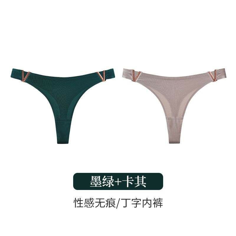 Женское нижнее белье, спортивные трусики из ледяного шелка, бесшовные, в японском стиле, сексуальные стринги, тонкие V-образные трусики для женщин в европейском и американском стиле