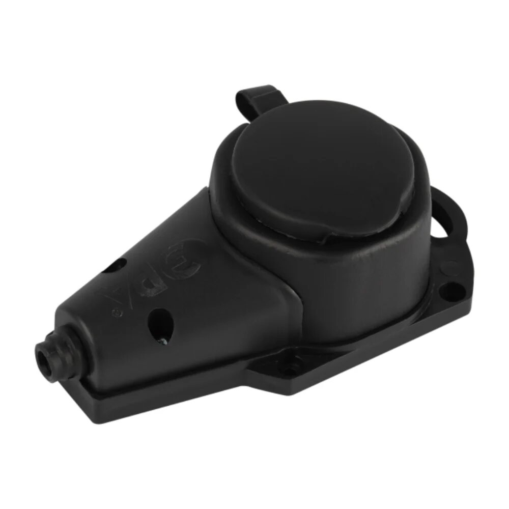 Колодка ЭРА KX1eBIP44 каучуковая с заземлением 1 розетка 16A IP44 черная Б0068402