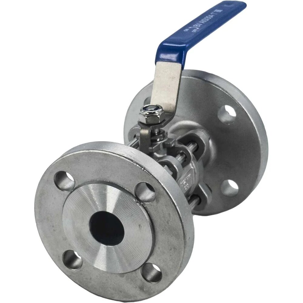 Кран шаровый фланцевый трехсоставной нержавеющий NEWKEY (3PC), AISI304 DN25 (1"), (CF8), PN16 NK-BF25/4