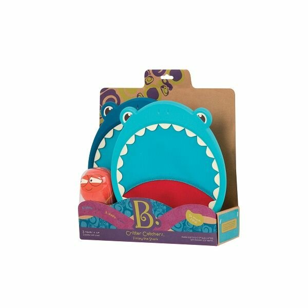 Набор для подвижных игр B.Toys - Игра "Акулы-ловушки", 2 ракетки и мячик с липучками, 3+ лет. - Би. Тойс BX1553Z