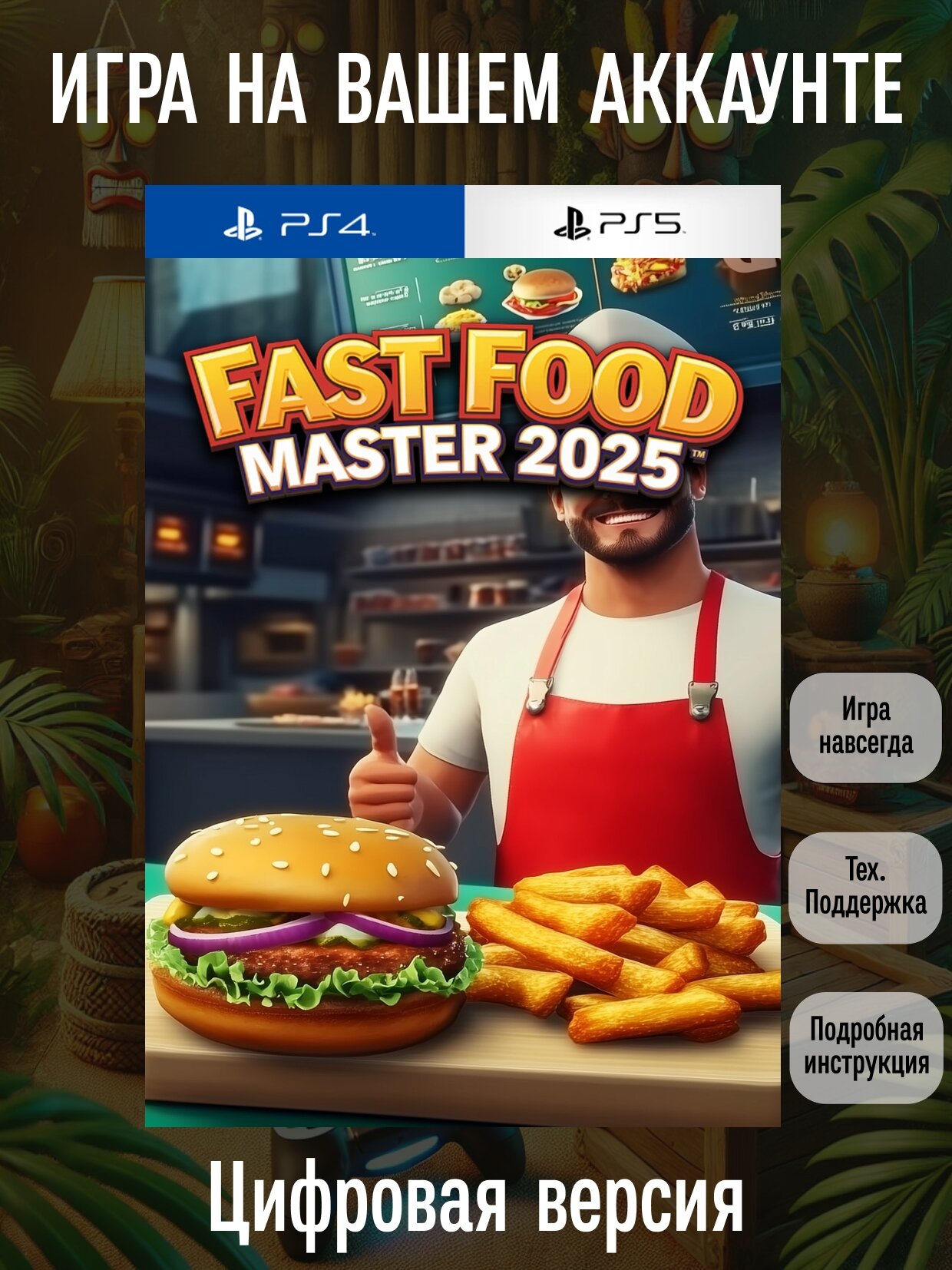 Fast Food Master 2025 | PlayStation 4/5 | английский язык | Симуляторы
