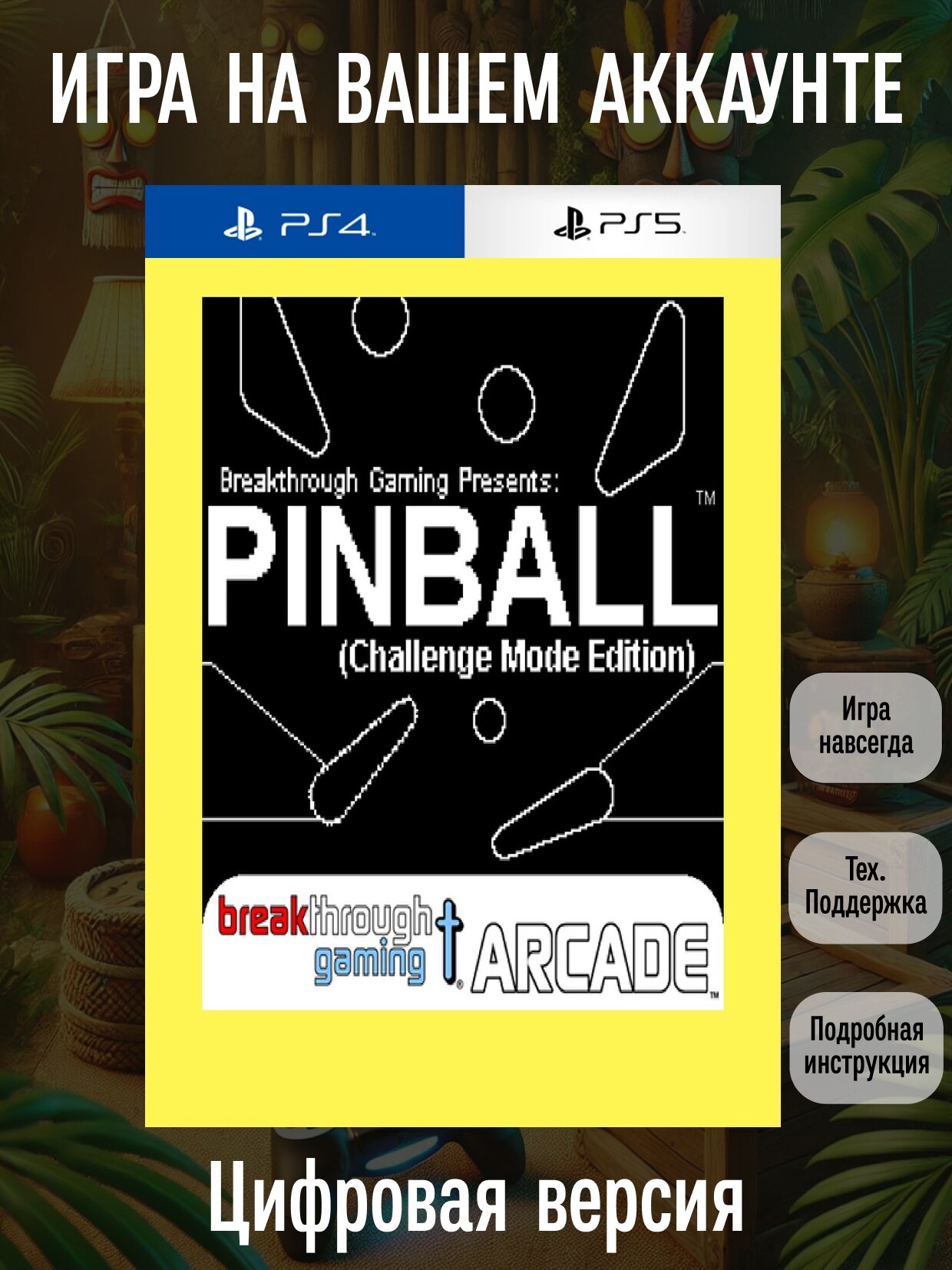 Pinball (2 Player Cooperation Edition) - Breakthrough Gaming Arcade | PlayStation 4/5 | английский язык | Аркада
