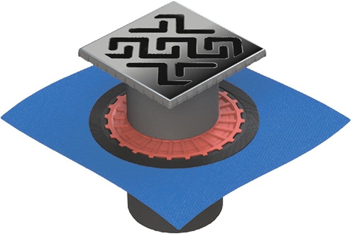 Душевой трап Berges Wasserhaus Zentrum Antik 090465 15x15 см