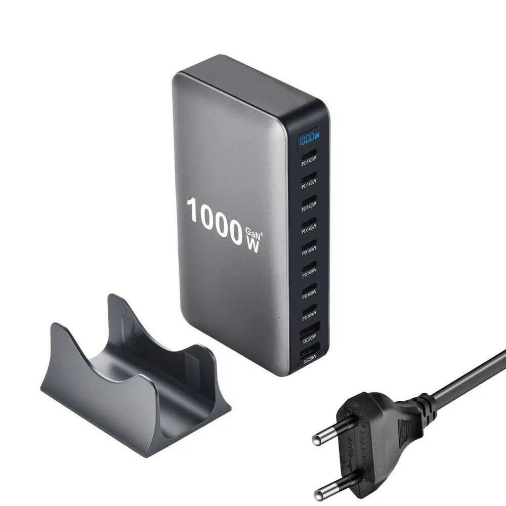Галлиевый зарядник 1000W PD, EU