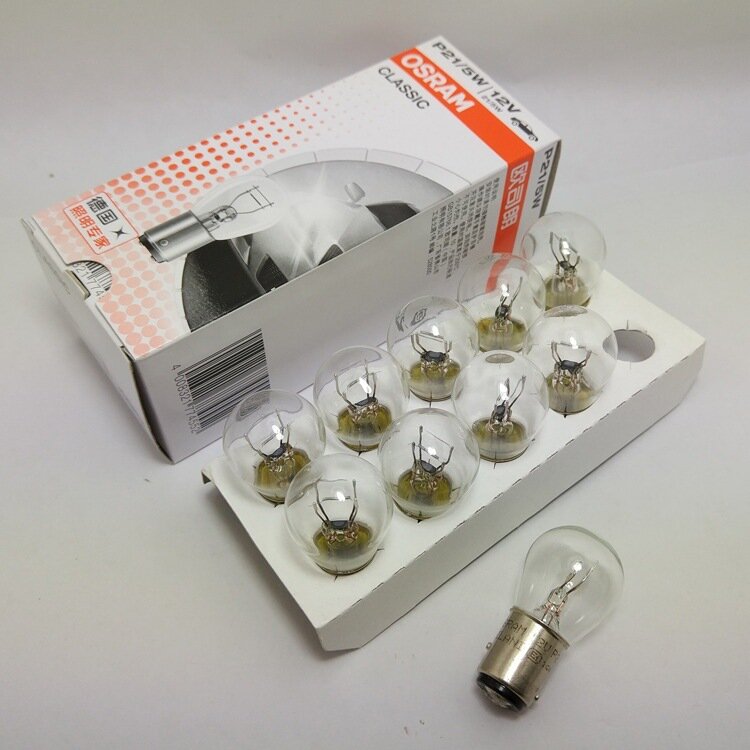OSRAM 7528 P21/5W Двойная спираль автомобильная тормозная лампа 5Вт 12В стандартная замена