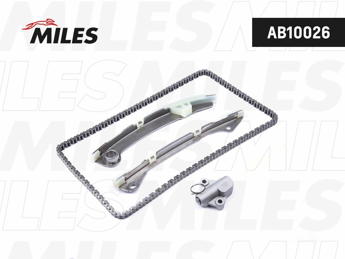 Комплект цепи ГРМ NISSAN QASHQAI 2.0 MR20DE 07- без звездочек, MILES AB10026