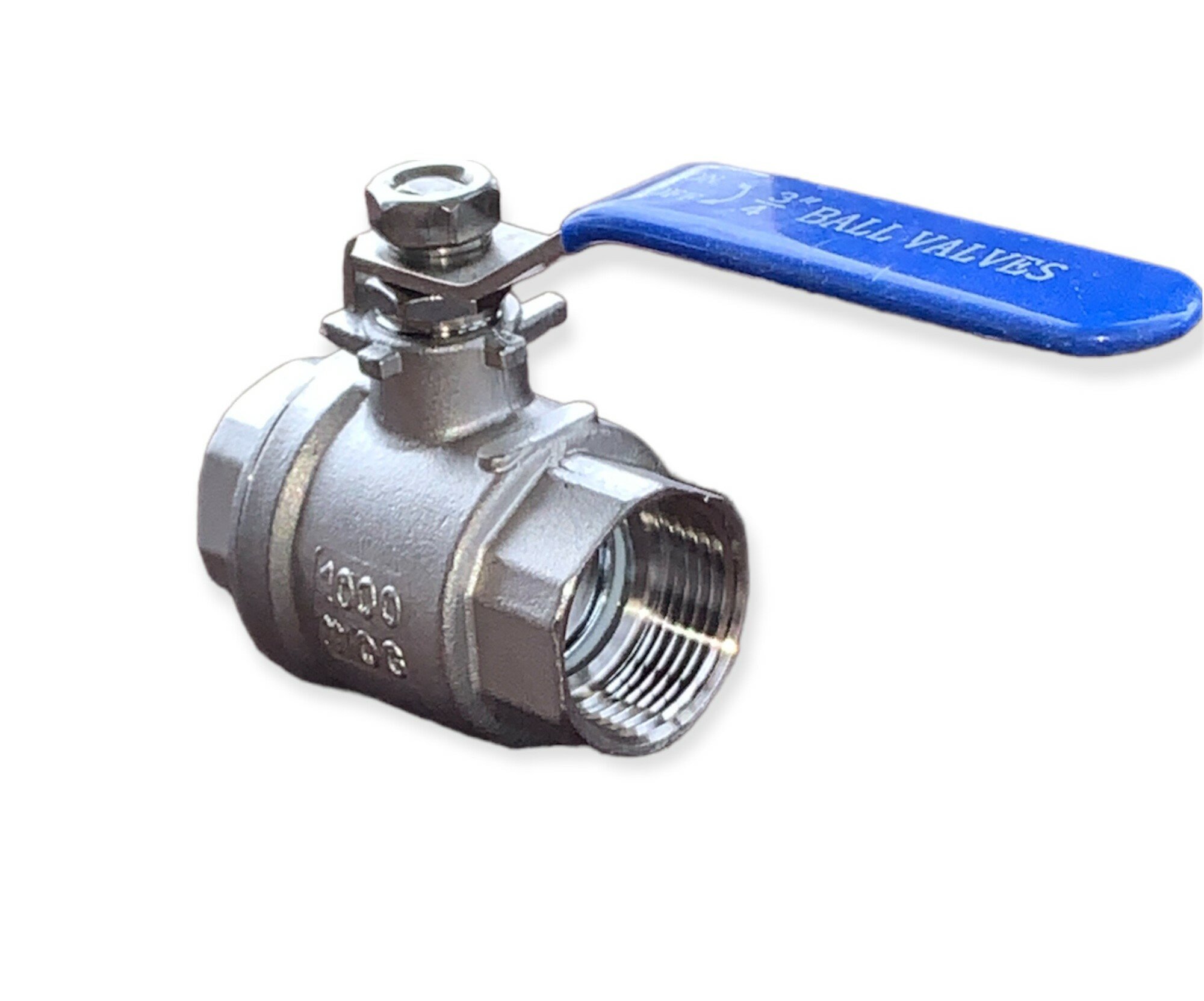 Кран 3/4, нержавейка, мама-мама с длинным рычагом