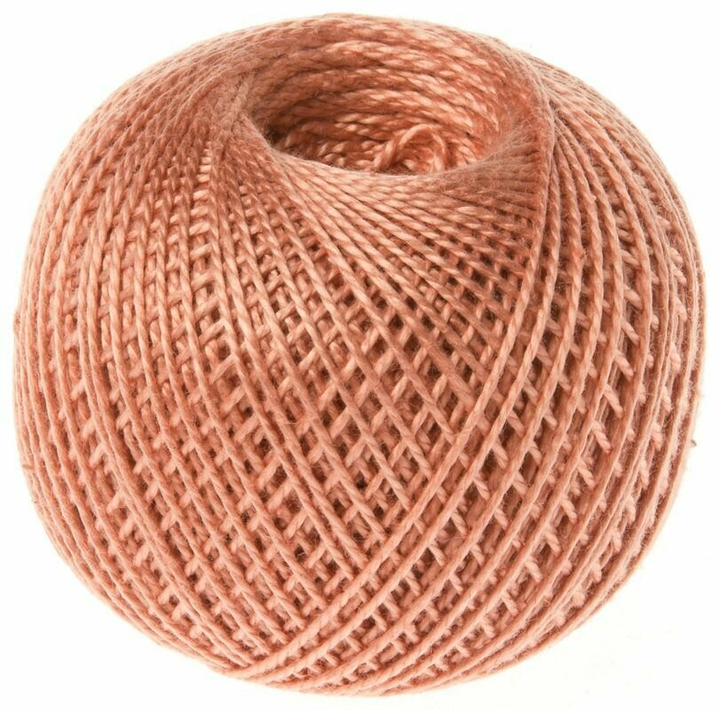 Нитки вязальные "Ирис" 25г, хлопчатобумажные, цвет: 5602 сер. розовый, 150м, 10 шт