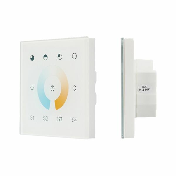 INTELLIGENT ARLIGHT Сенсорная панель DALI-901-11-1G-4SC-MIX-DT8-IN White (BUS/230V) (IARL, IP20 Пластик, 3 года) 037196
