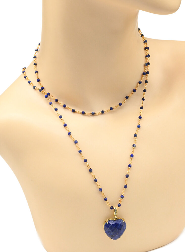 Бусы, лазурит