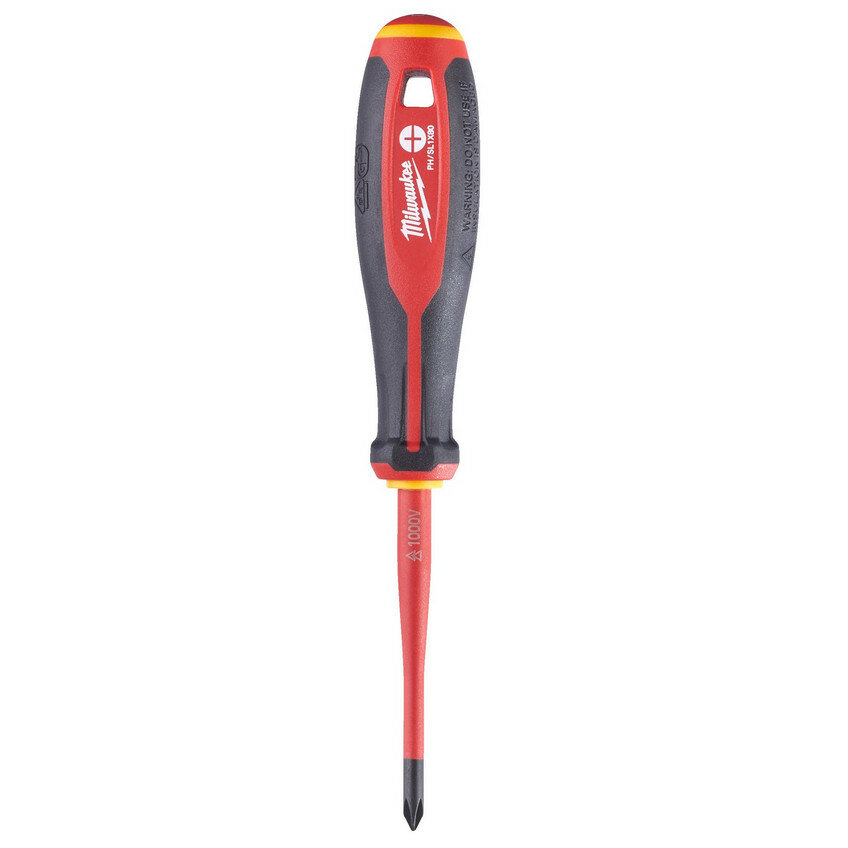Диэлектрическая отвертка Milwaukee VDE PH/SL1x80мм 4932478733