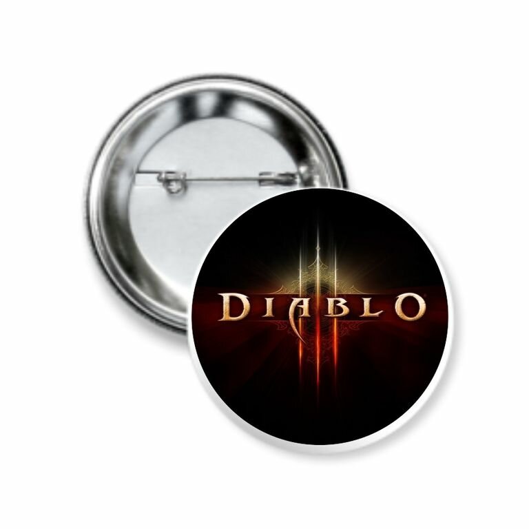 Значок закатный Diablo, Диабло №2