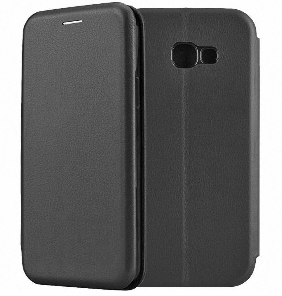Samsung Galaxy A7 2017 a720 чёрный чехол-книжка эко-кожа для самсунг галакси А7 а720 книга на магните галактика а 7