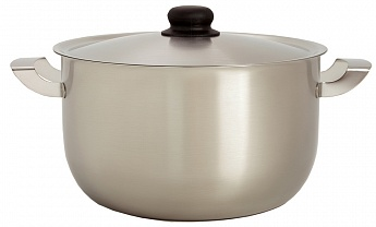 Кастрюля амет Эконом металлическая крышка нержавеющая сталь d22см 5л