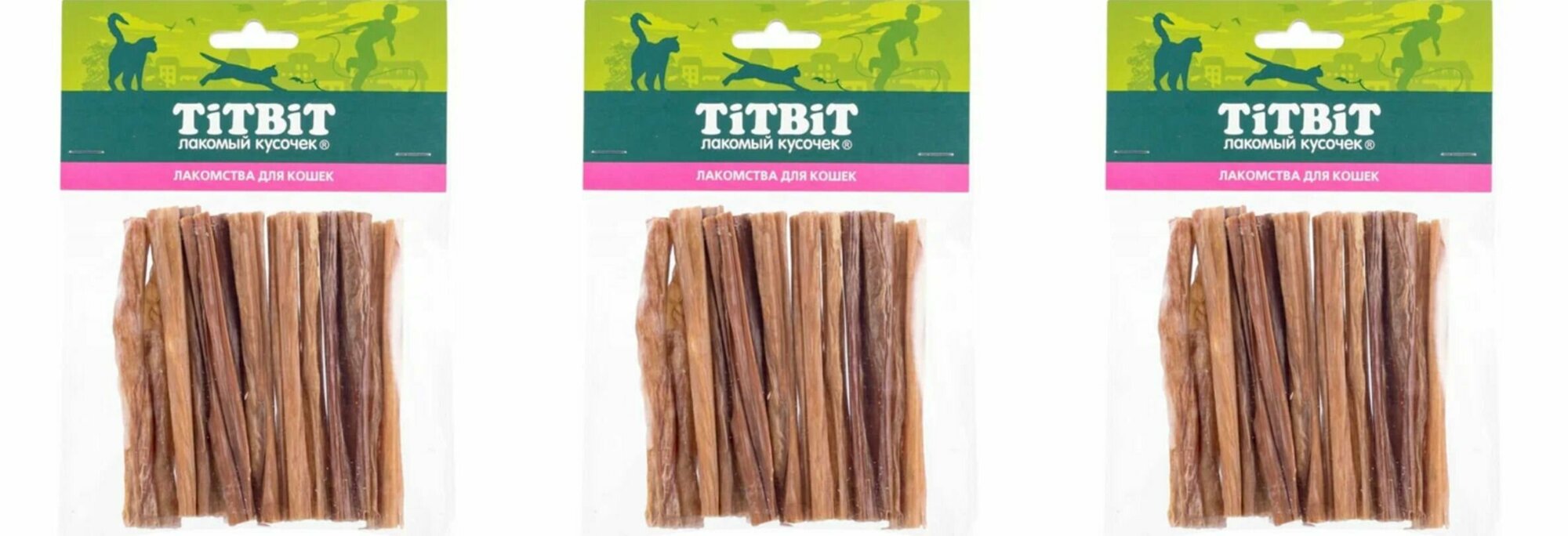 Titbit Лакомства для кошек, Кишки говяжьи, 3 шт