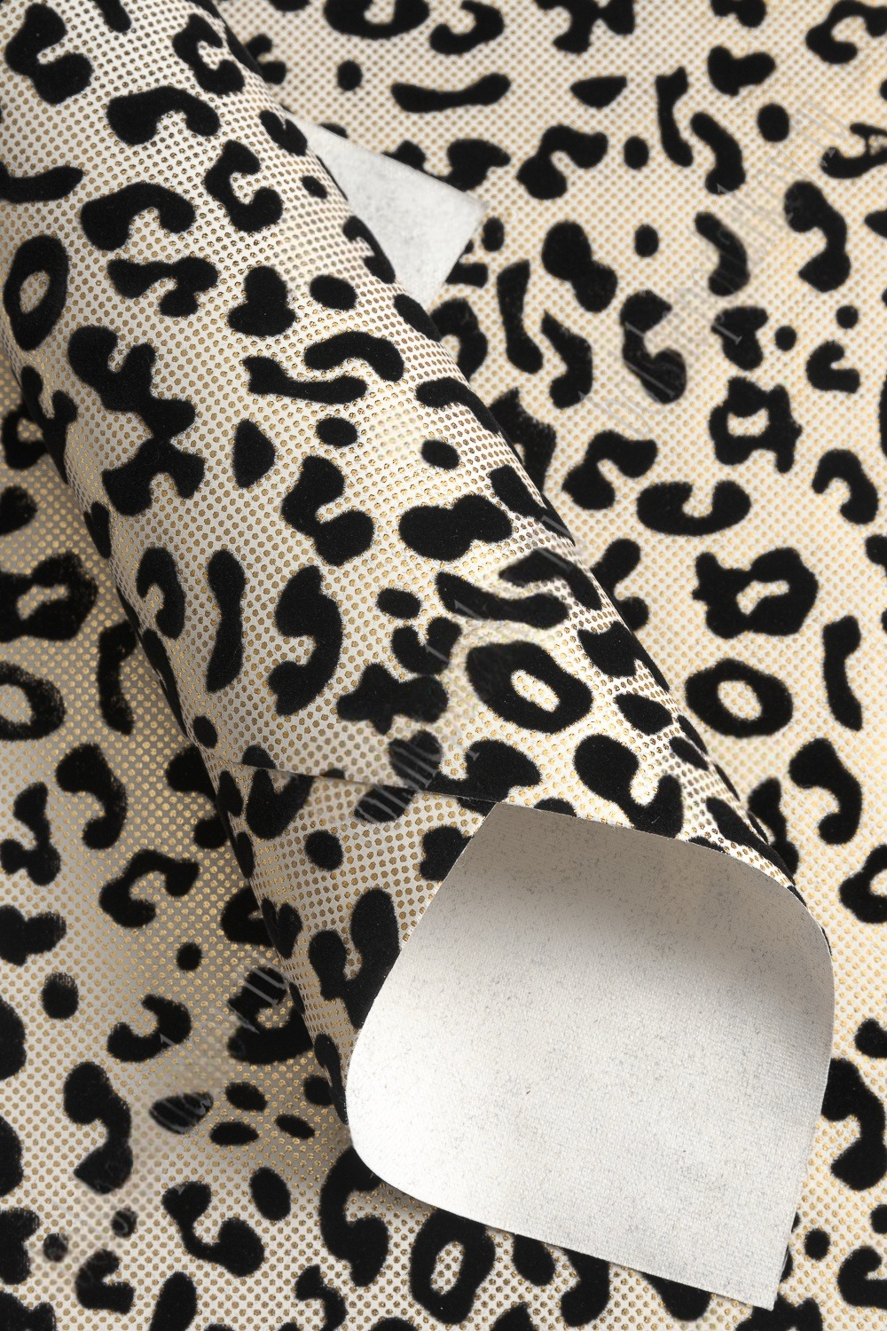 Кожзам с бархатом Леопардовый А4 (3 листа)