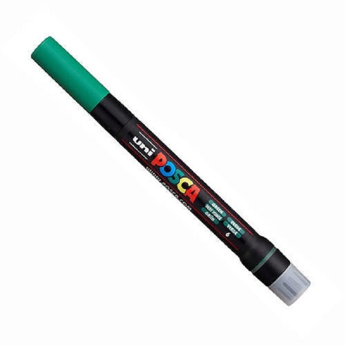 Маркер Uni POSCA PCF-350 6 зеленый, кисть 1 шт