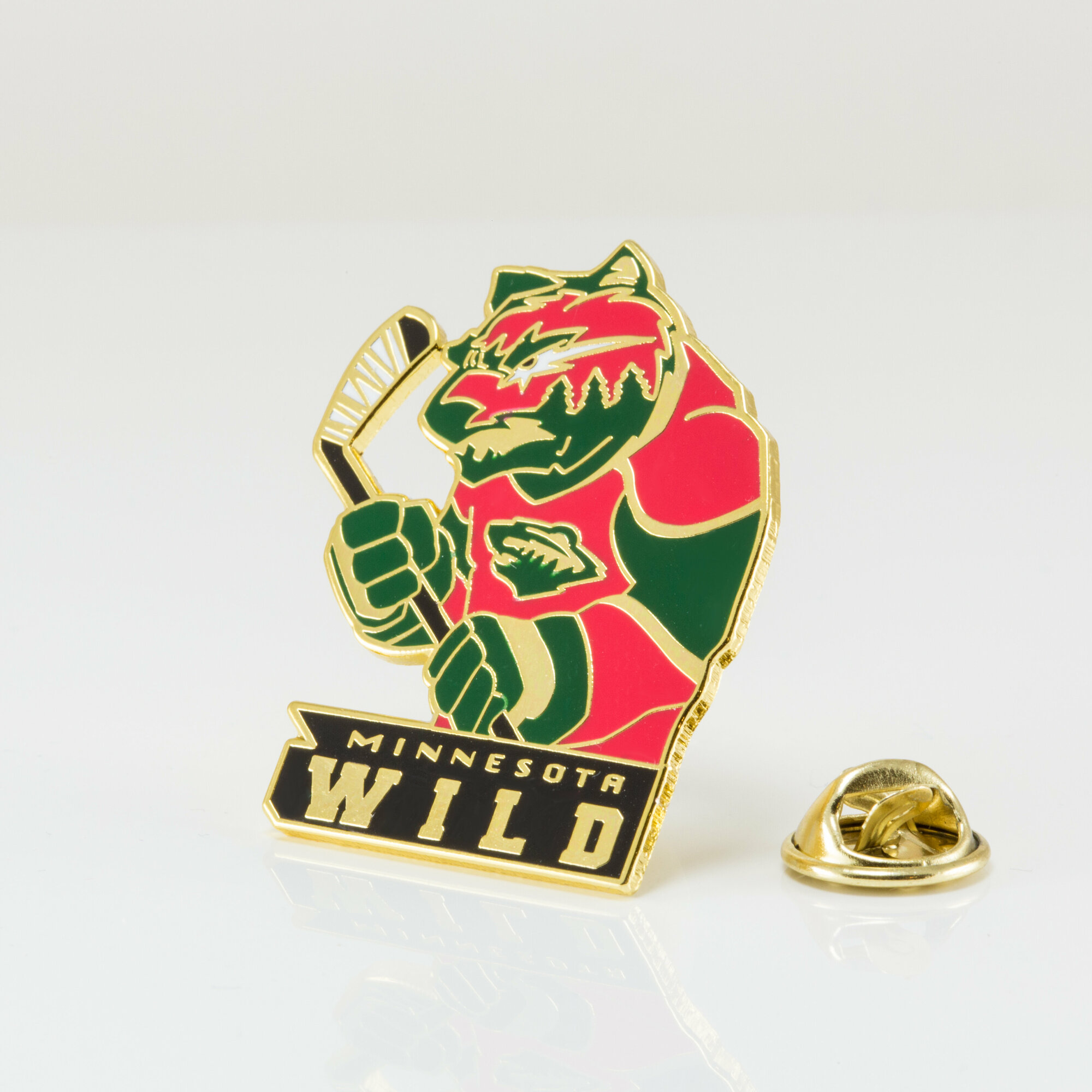Хоккейный значок Миннесота Уайлд Маскот