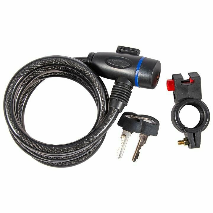 Замок велосипедный 10х1500 mm ключ +GK 1/60 GK102.110