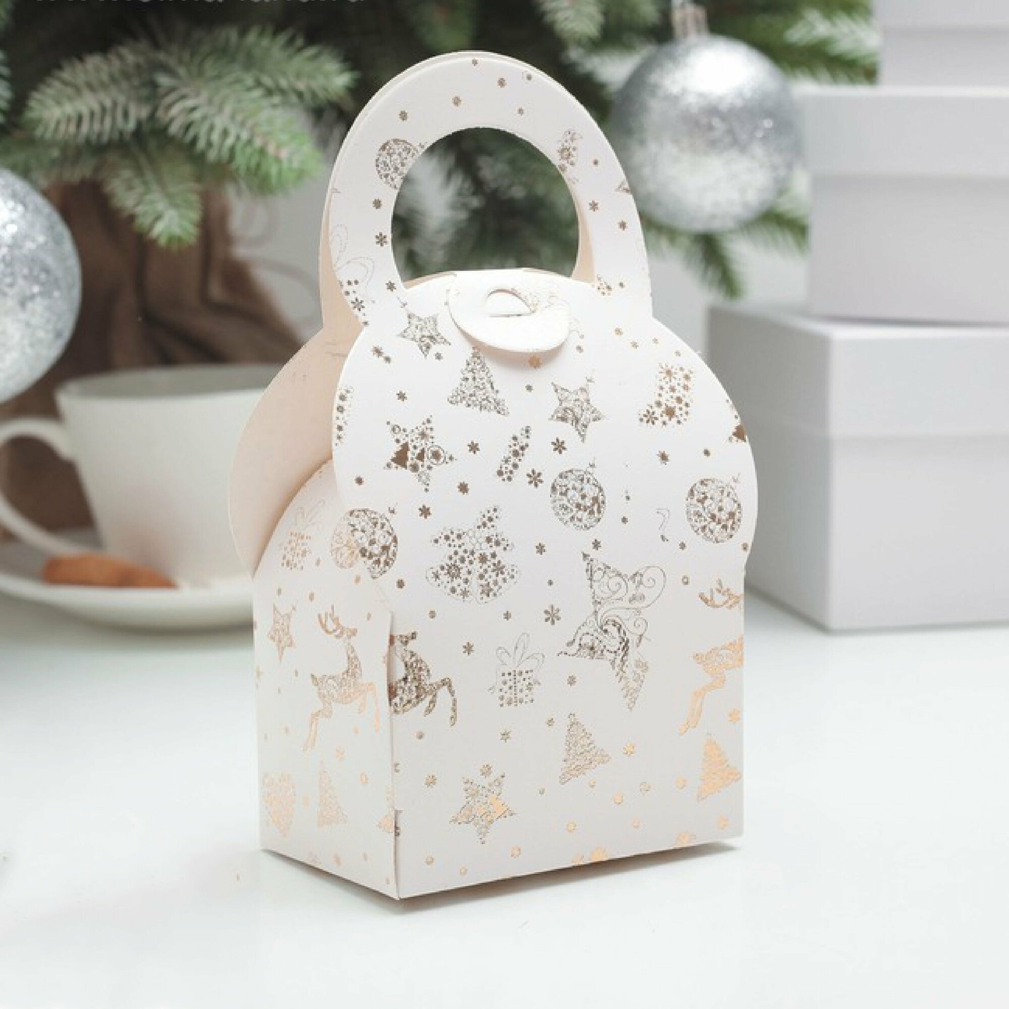 Коробка Новогодние мотивы, 5 шт.