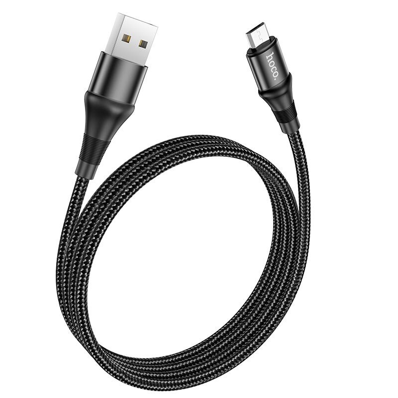 Кабель USB A --> Micro USB 5P (B) 1.0м hoco X50, чёрный