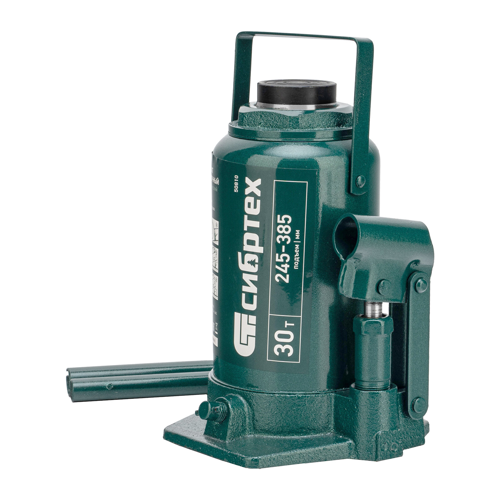 Домкрат гидравлический бутылочный, 30 т, 245-385 мм Сибртех 50810