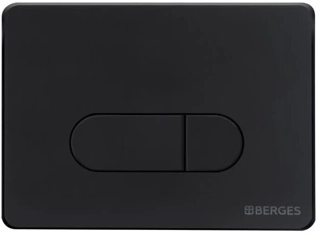 Кнопка смыва Berges Novum D5 040035 для инсталляции, черный матовый