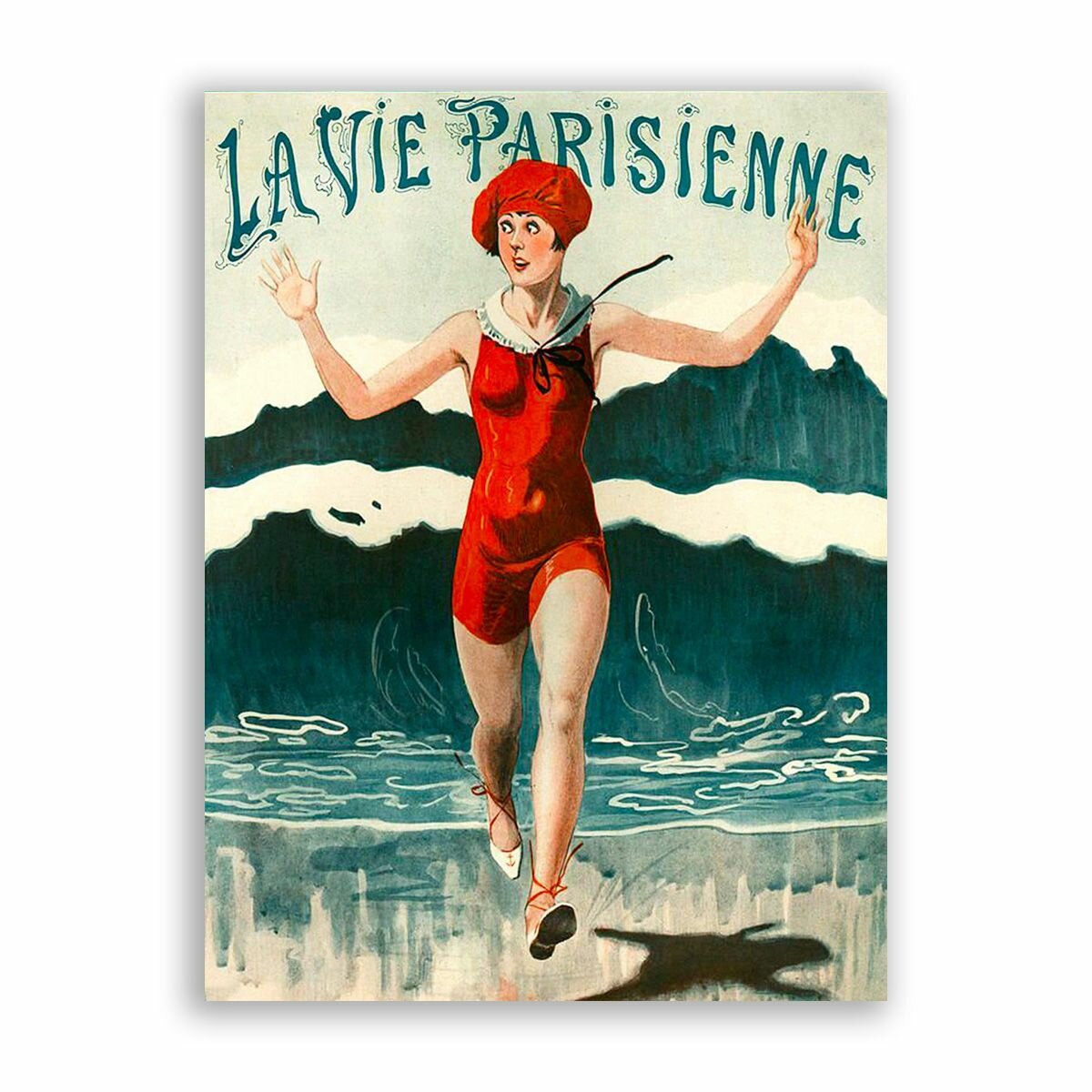 Постер на бумаге в стиле Пин-ап / La Vie Parisienne / Размер 30 x 40 см