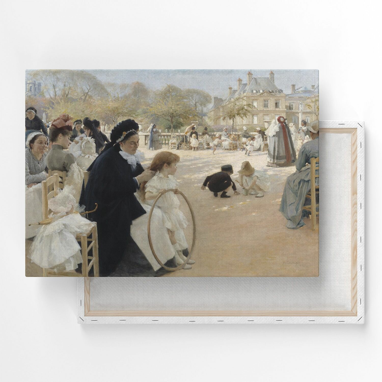 Картина на холсте, репродукция / Альберт Эдельфельт - The Luxembourg Gardens / Размер 30 x 40 см