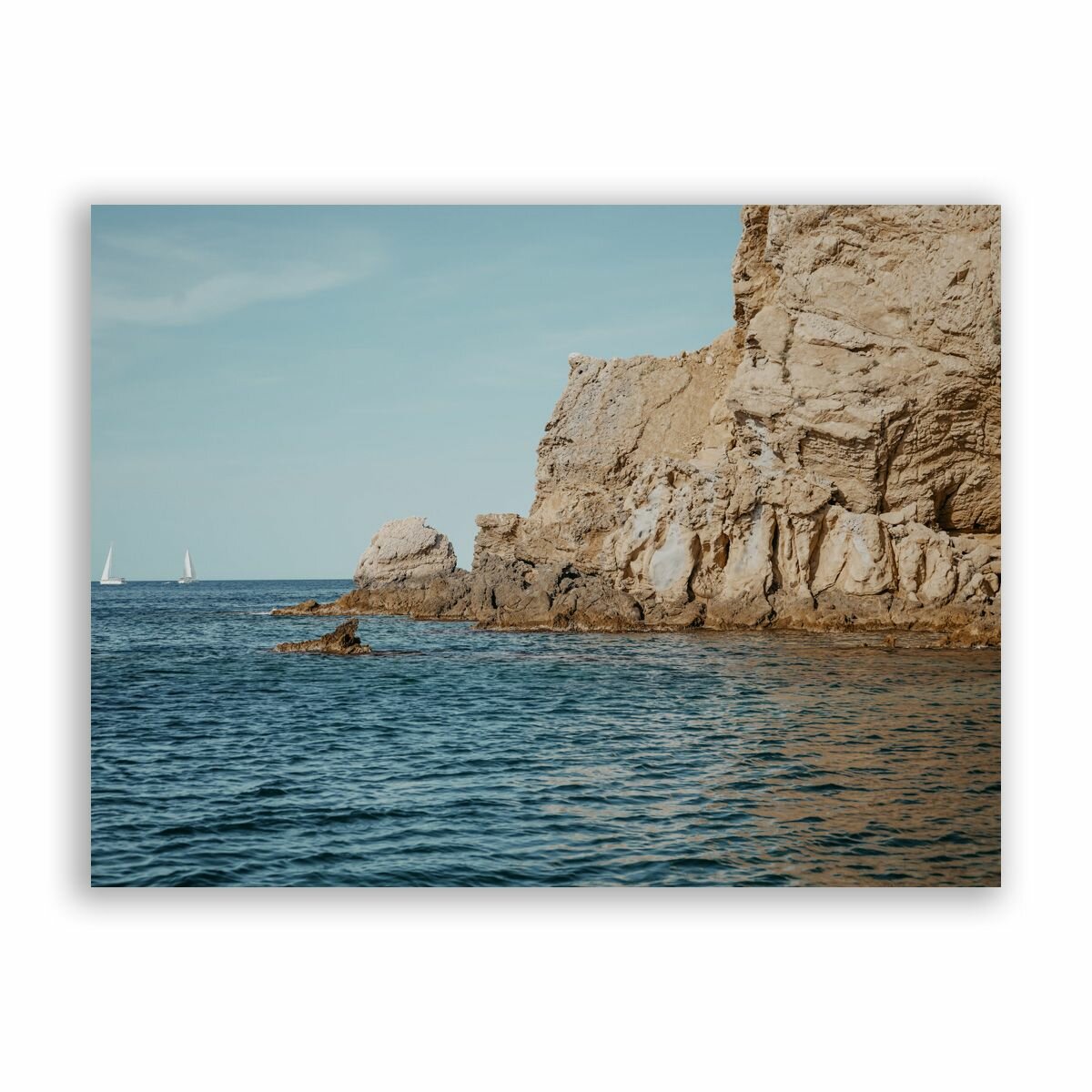 Постер, плакат на бумаге / Природа Испании - Море / Размер 80 x 106 см