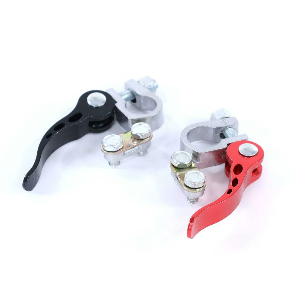 Клемма АКБ быстросъемная цинк (под зажим провода прижимной планкой сбоку), (к-т 2 шт.)