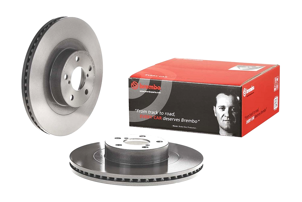 BREMBO 09. a921.11 (09A92111 / 09A92114 / 24012401961) диск тормозной передн. с уф покрытием Subaru (Комплект 2 штуки)