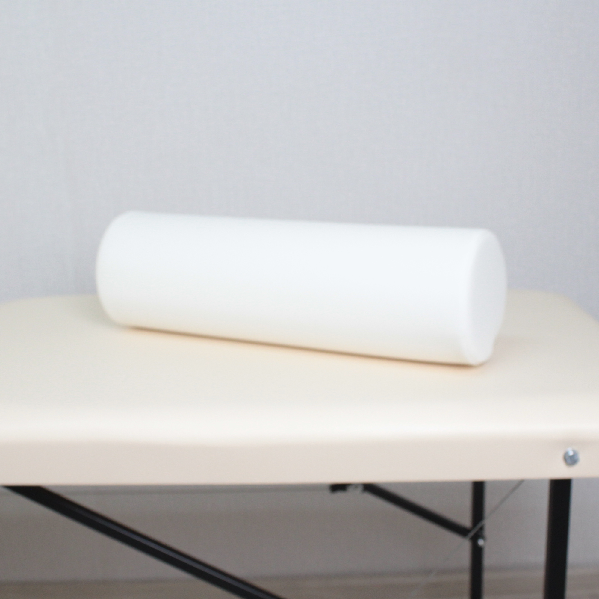 Круглый валик для кушетки, FitBest, 51 см, искусственная кожа, белый