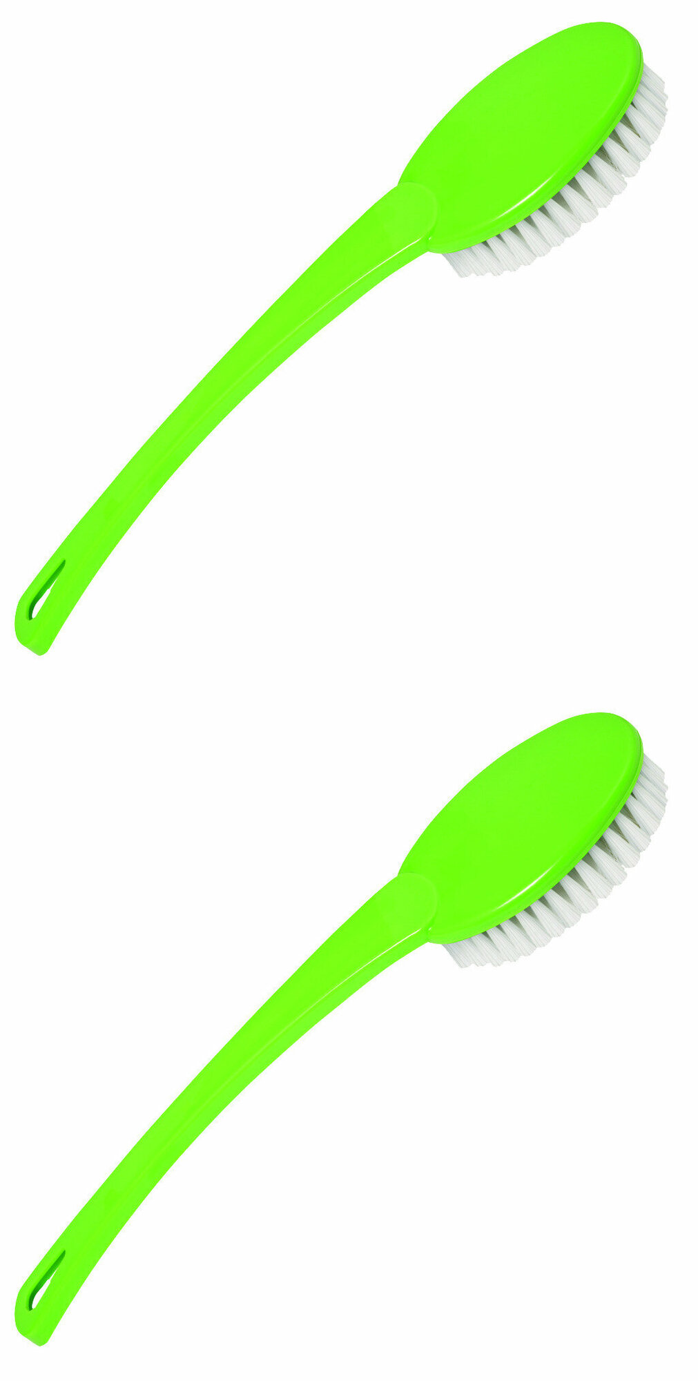 York Щетка для мытья спины, пластмассовая ручка, 2 штуки/