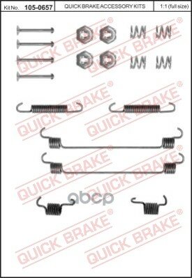 Ремкомплект барабанных колодок SFK144 Bendix Fiat Brava/Bravo/Marea 95>, Renault 19 88> QUICK BRAKE/1050657 SFK144 1050657 SF.
