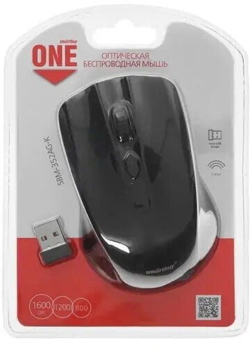 Мышь беспроводная черная ONE