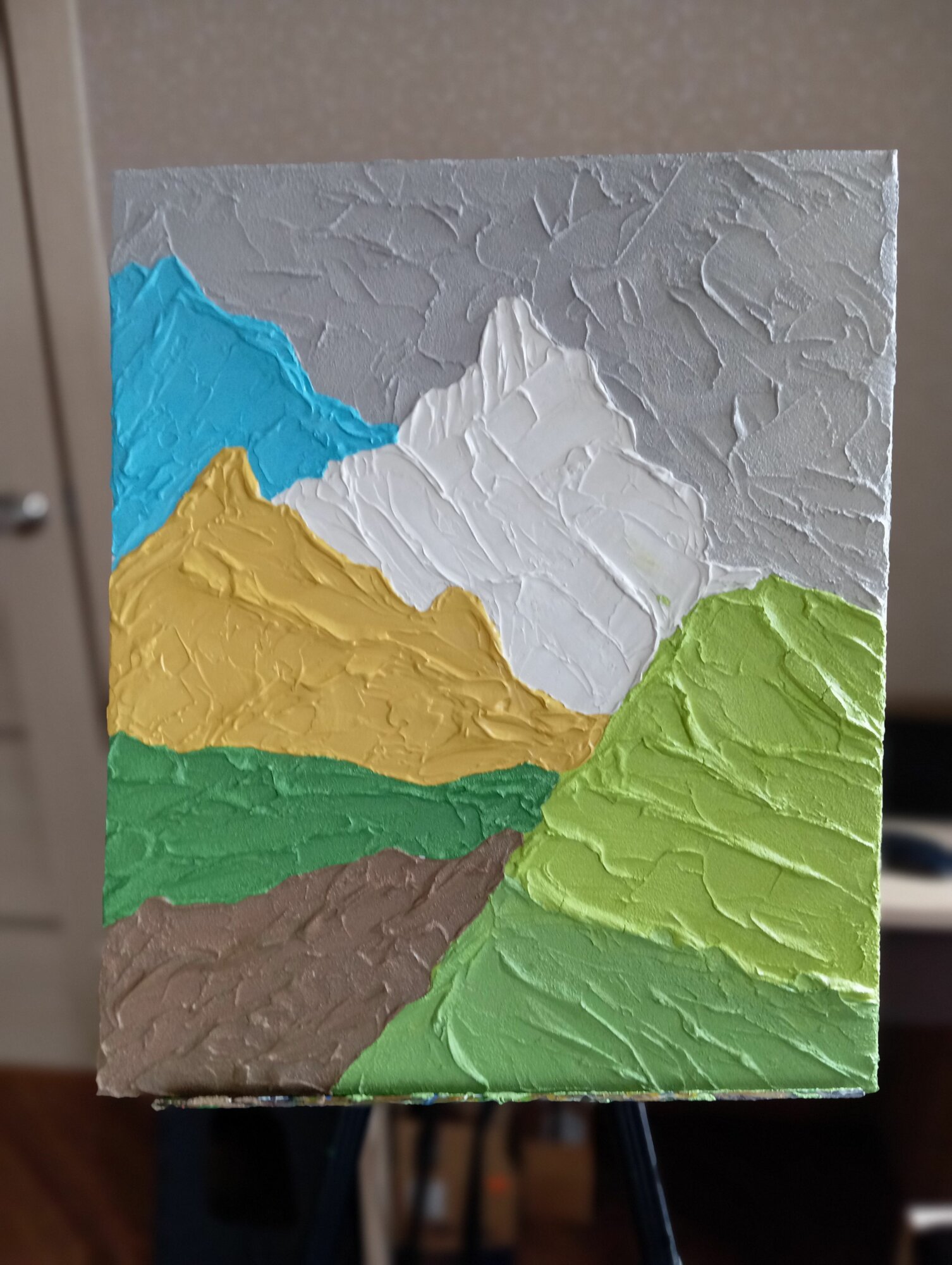 Гора, картина акрилом, 60х50