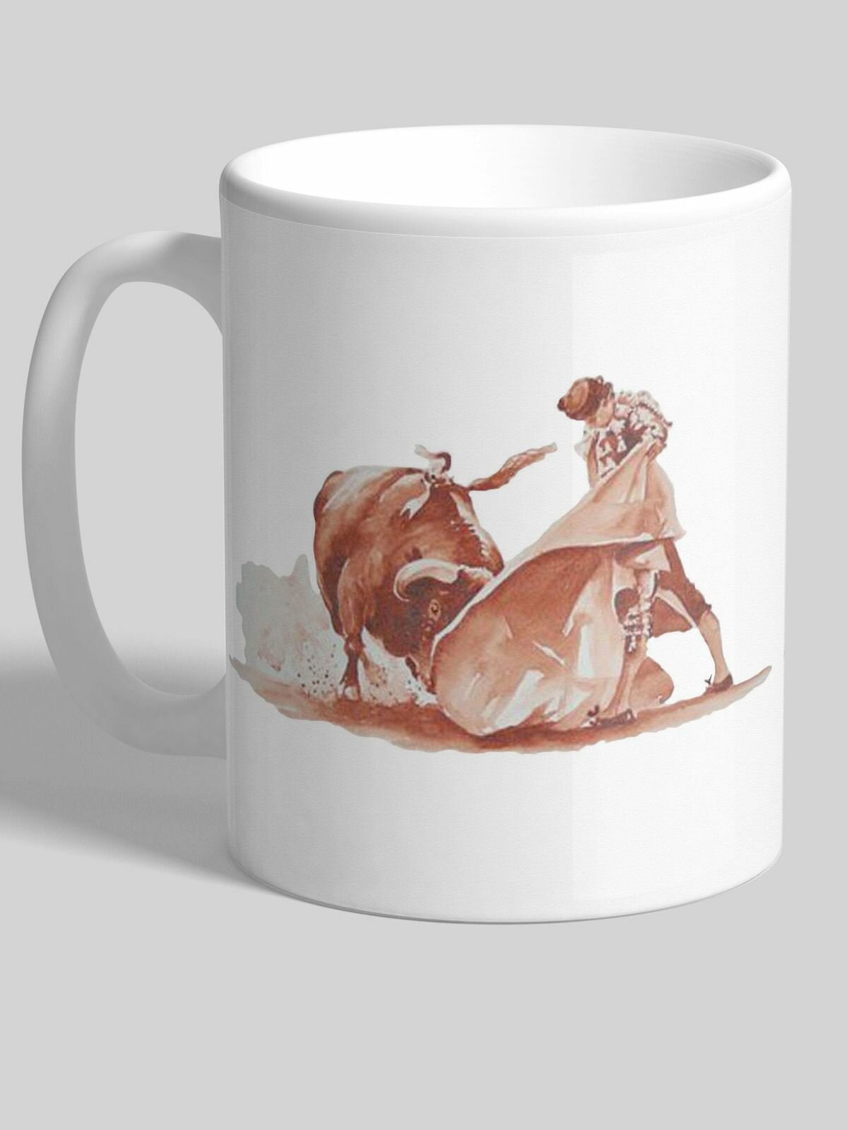 Кружка cooperative.moscow " Коррида " (Коррида , хобби, увлечение, кружка Коррида, кружка бой с быками, бой быков, тореадор, цитата, цитаты, любимому, любимой, подарок с любовью) , 330 мл, 1 шт