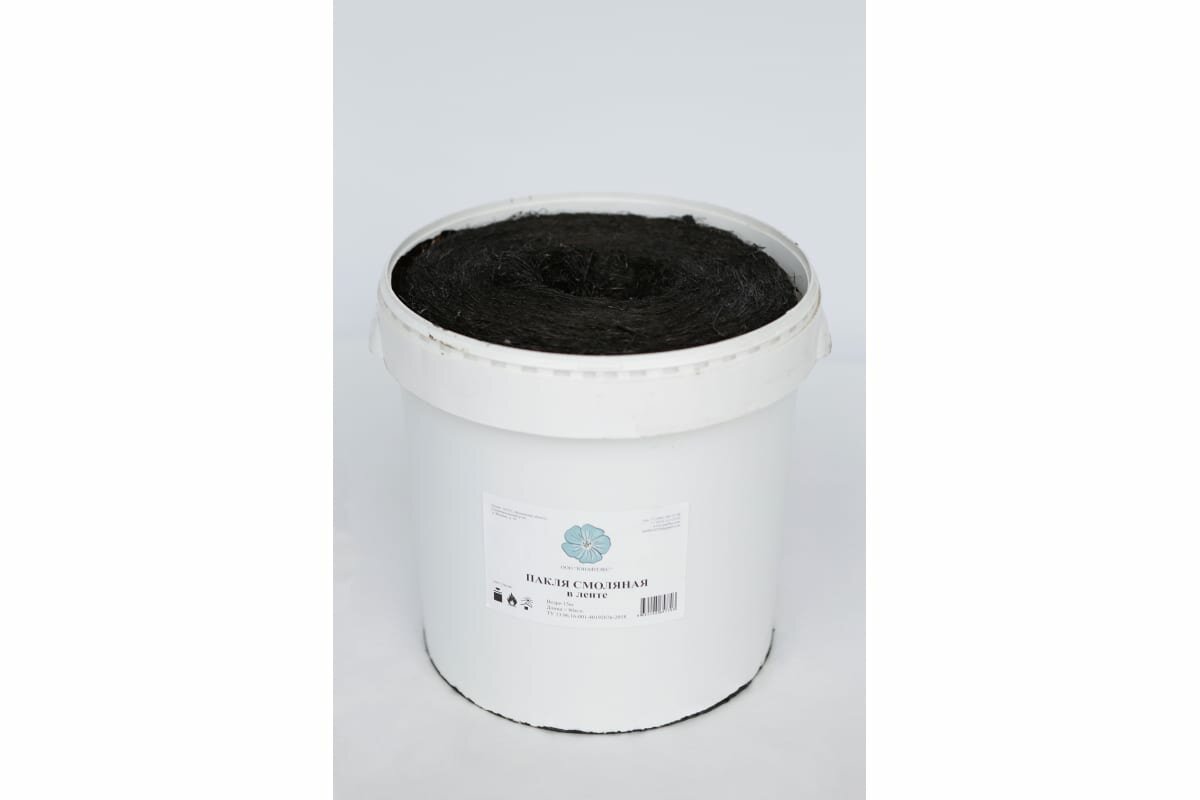 ООО юнафлэкс Пакля смоляная, ведро 15кг ПСЮ-15