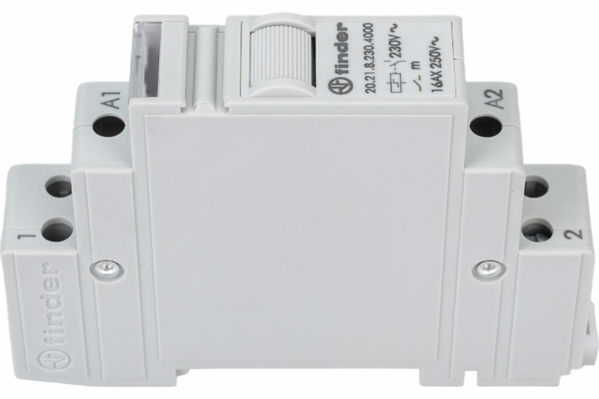 Finder модульное импульсное реле 1НО, 16 А, 230 В переменного тока AC, AgSnO2 202182304000